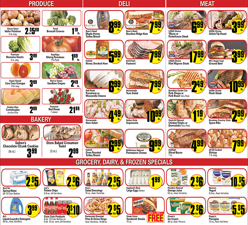 Safran's Weekly Specials | Safran's Supermarket